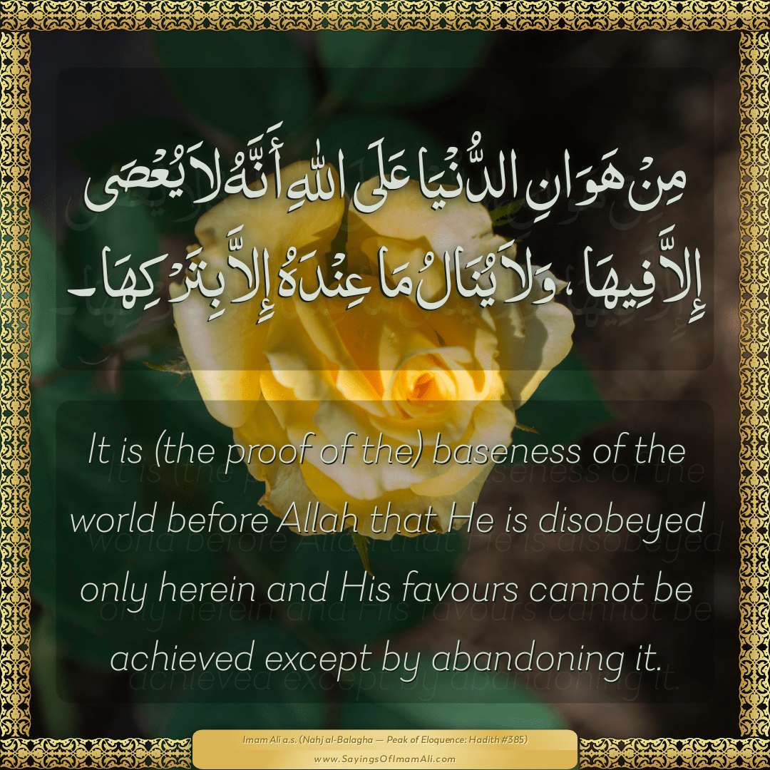 Sayings of Imam Ali (a.s) about: “proof”