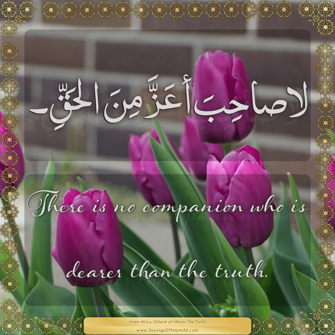 Sayings of Imam Ali (a.s) about: “dearer”